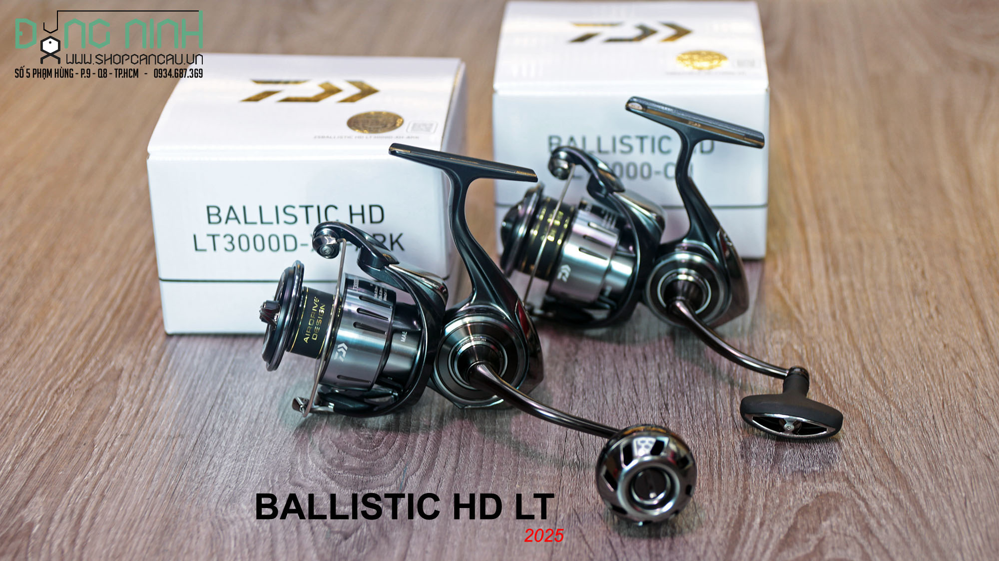 Máy câu Daiwa Ballistic HD LT 2025 - Máy câu cao cấp chống nước, siêu bền và mạnh mẽ